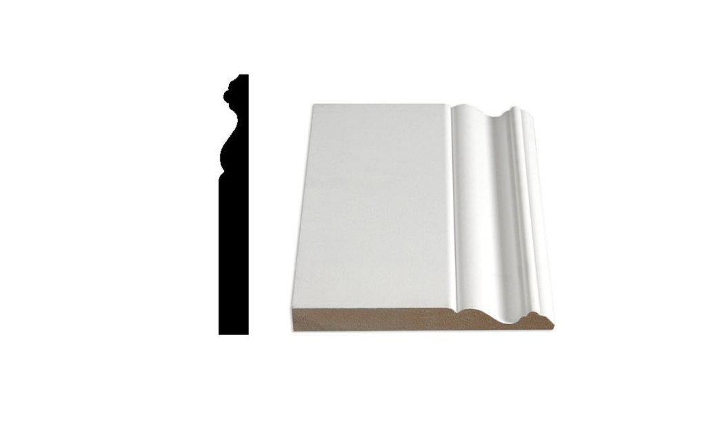 ALEXANDRIA MOULDING 05955 5IN Thick Baseboard MDF, 5 9/16IN x 5/8IN x ...