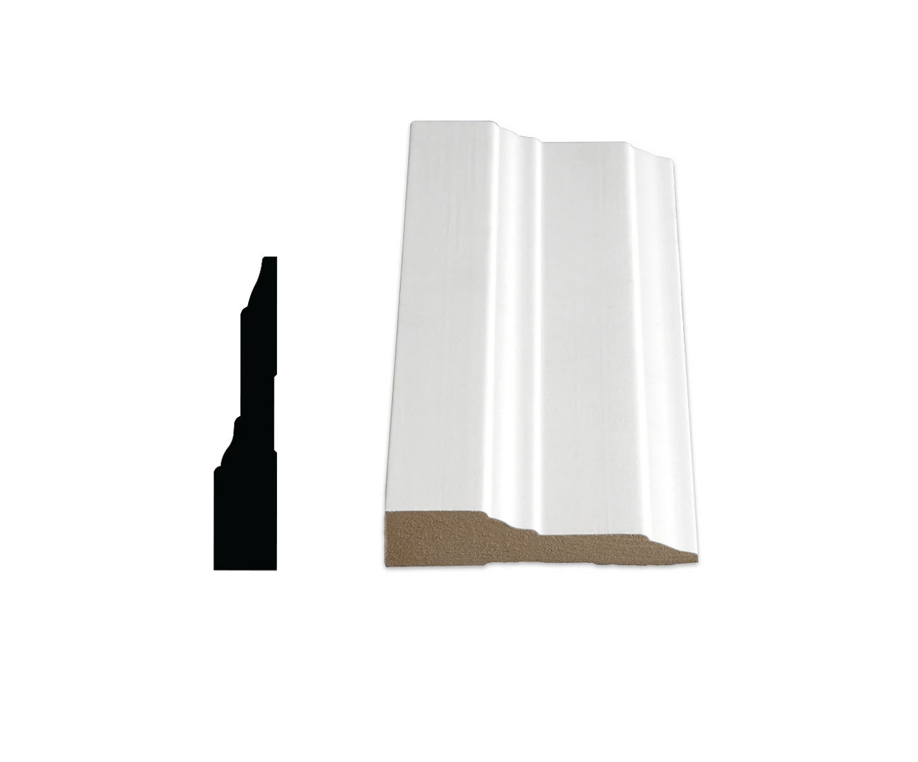 ALEXANDRIA MOULDING 07736- 3 ½ IN Step Casing MDF, 3 ½ IN x 3/4IN x ...