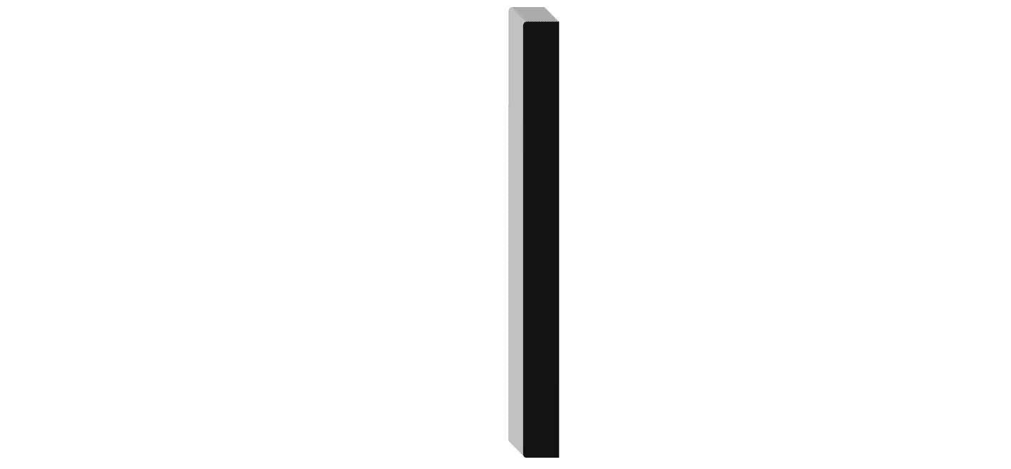 ALEXANDRIA MOULDING 15008- 7IN Square Baseboard MDF7 ¼ IN x 5/8IN x ...