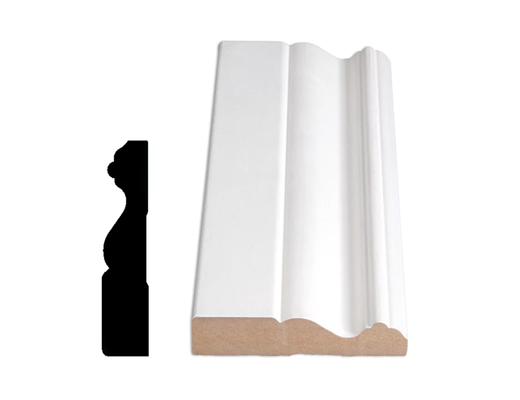 ALEXANDRIA MOULDING 954- Colonial Casing MDF, 3 ½ IN x 3/4IN x 14FT ...