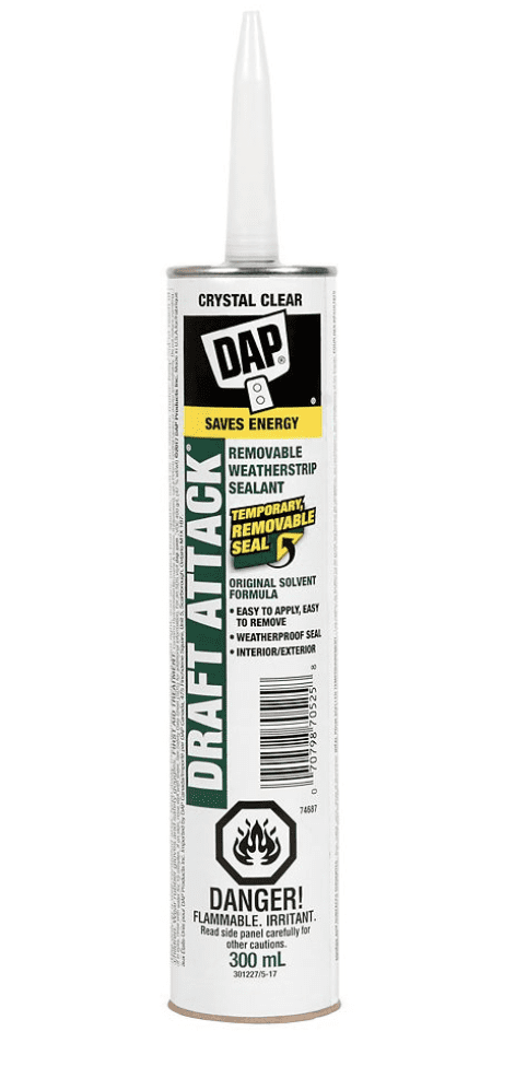Draft Attack Solvent Removable Weatherstrip Sealant clear 300ml ☑️ Your ...