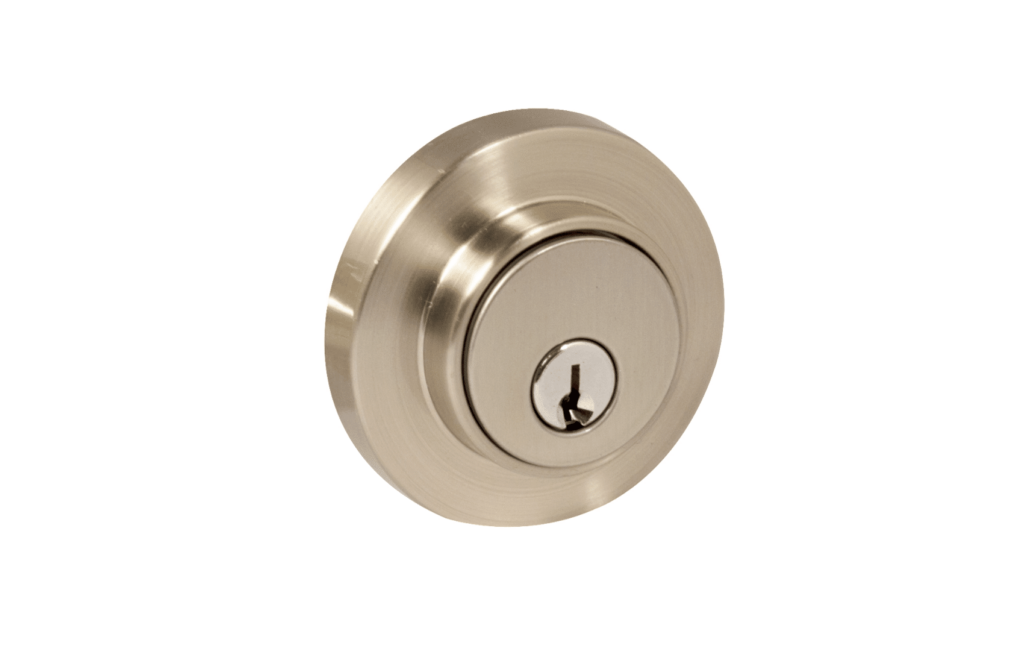 TAYMOR 31-FV01WR504SN ROUND CONTEMPORARY DEADBOLT, WR5 5 PIN KEYWAY, SN ...